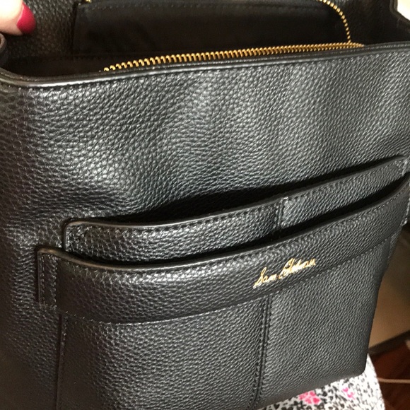 Sam Edelman | Bags | Sam Edelman Black Pebbled Leather Backpack | Poshmark